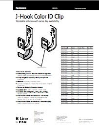 Why B-Line by Eaton Colored J-Hooks?