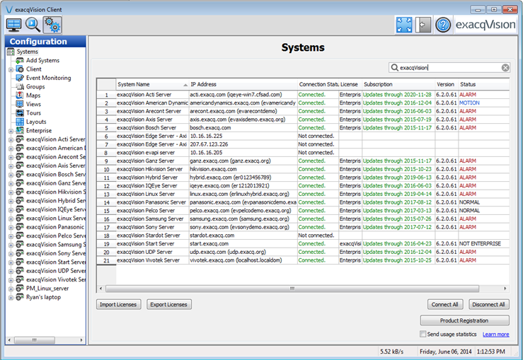 ExacqVision 6.2 Release
