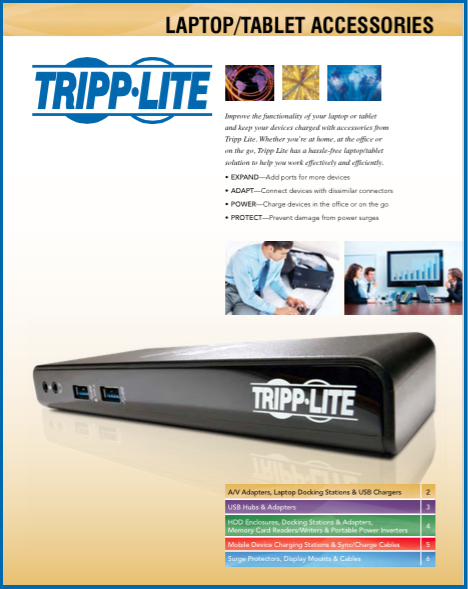 New Tripp Lite Laptop and Tablet Accessories