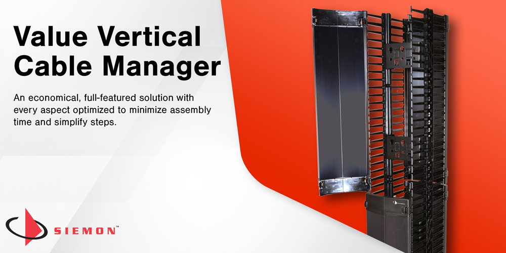 Siemon's Value Vertical Cable Manager